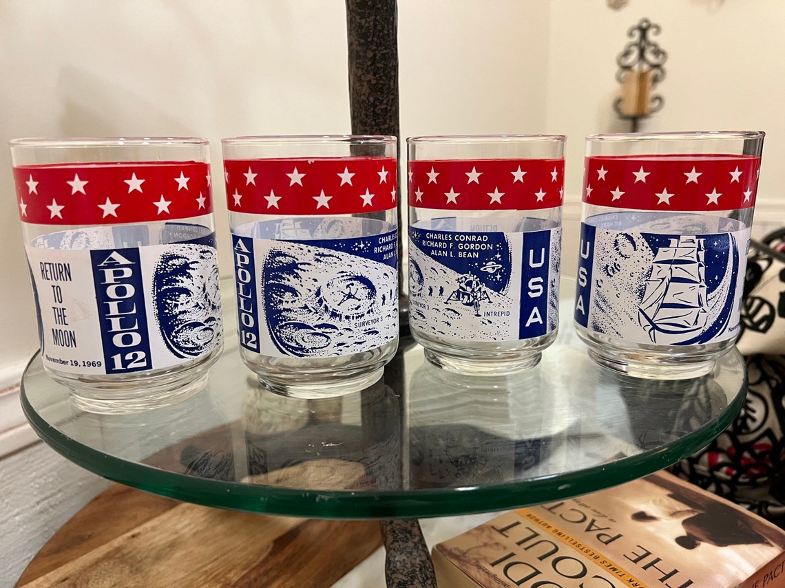 Apollo 12 Collectors Glasses -set of 4 - Etsy