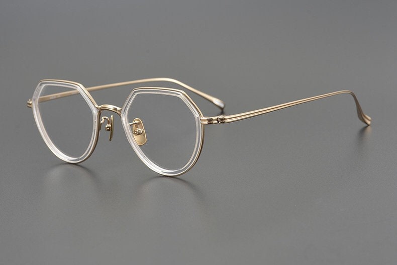 Vintage Odd Shaped Frame Unique Eyeglasses Blue Light - Etsy