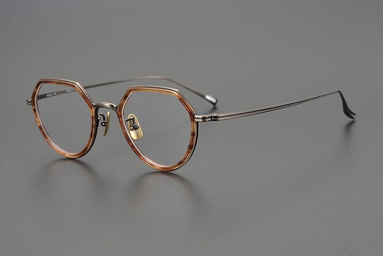 Vintage Odd Shaped Frame Unique Eyeglasses Blue Light - Etsy