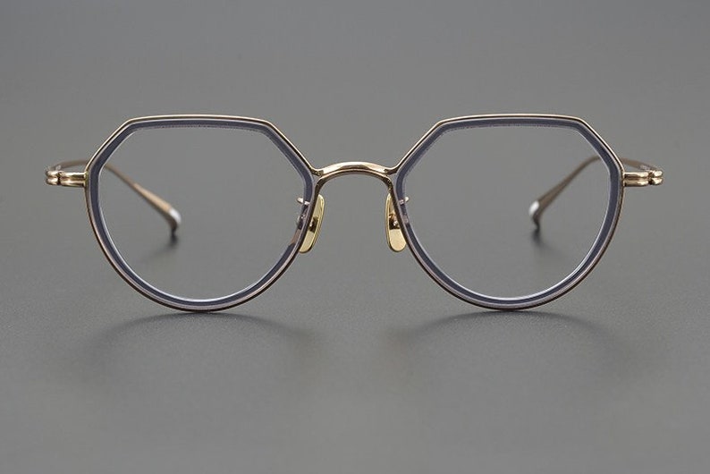 Vintage Odd Shaped Frame Unique Eyeglasses Blue Light - Etsy