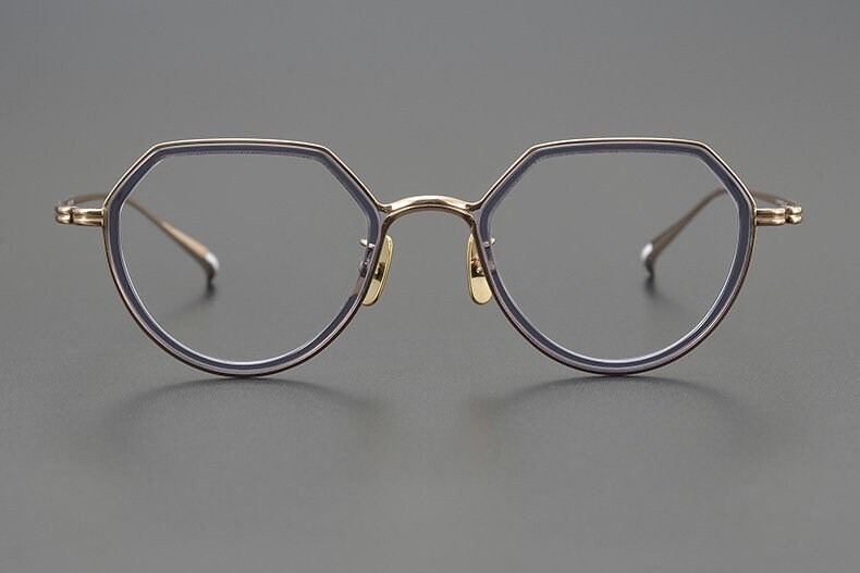 Vintage Odd Shaped Frame Unique Eyeglasses Blue Light - Etsy