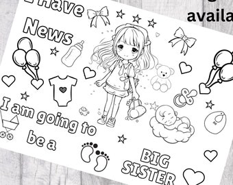 ima big sister coloring pages