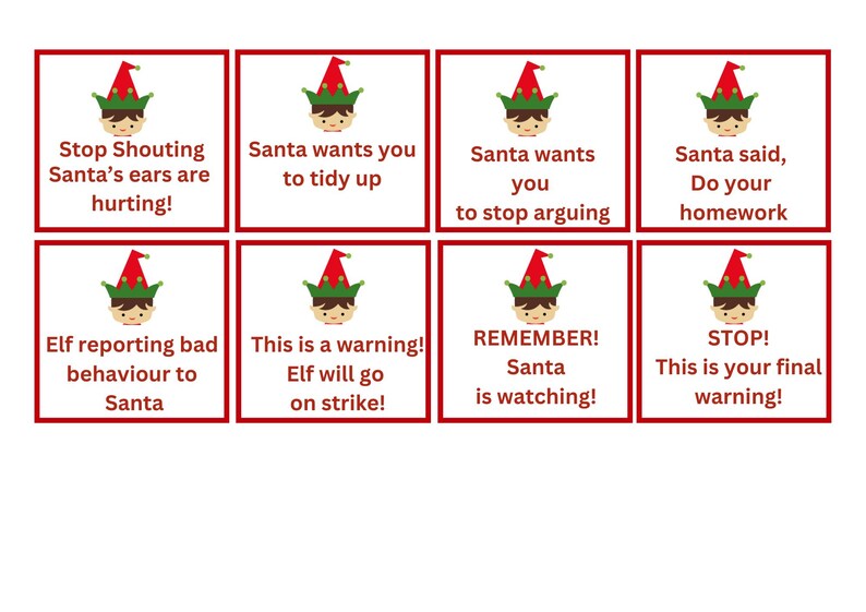 Elf on Strike Final Warning Elf Antics Prop Santa's Official Notice Elf ...