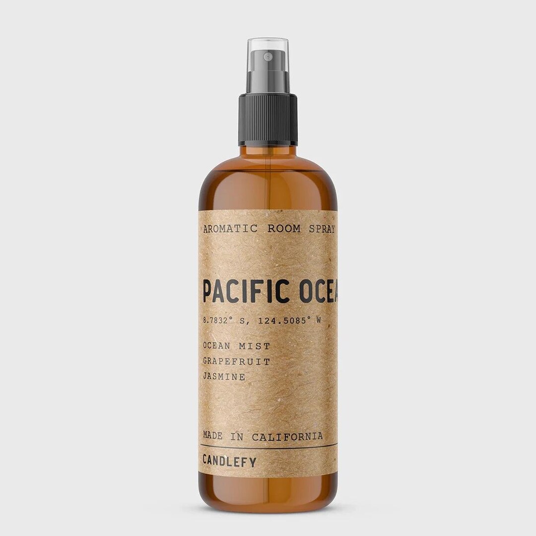 Pacific Ocean Room Spray | 4oz Amber Glass Bottle With 700+ Pumps ...