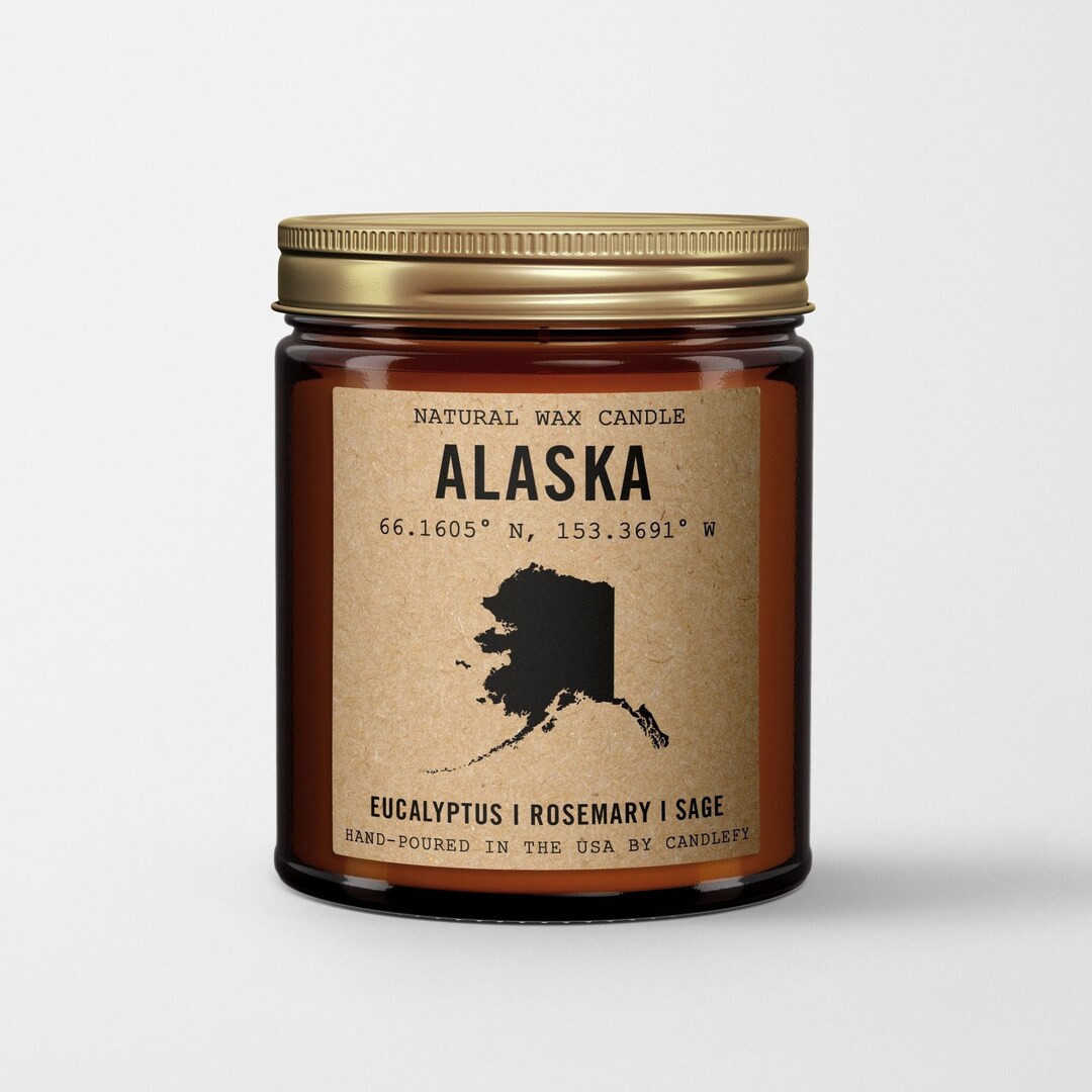 Alaska Home State Candle • Made in USA • Hometown Gift - Etsy