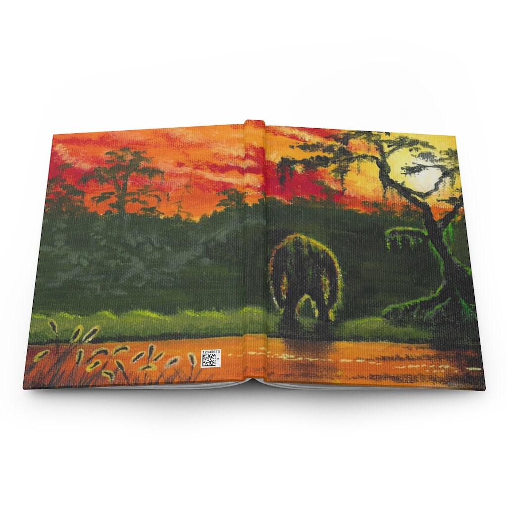 Swamp Monster Notebook, Sasquatch Painting, Hardcover Journal, Bigfoot ...
