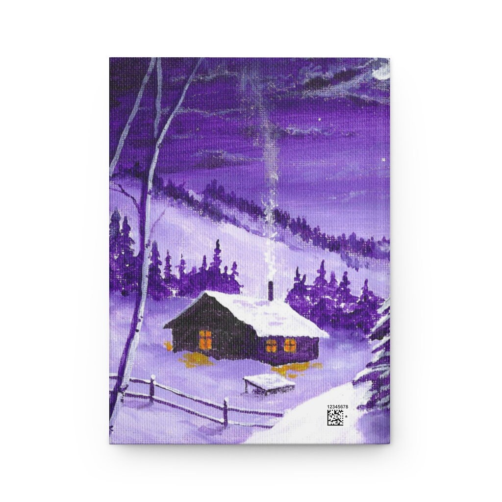 Snowy Sasquatch Notebook, Sasquatch Painting, Hardcover Journal, Gift ...