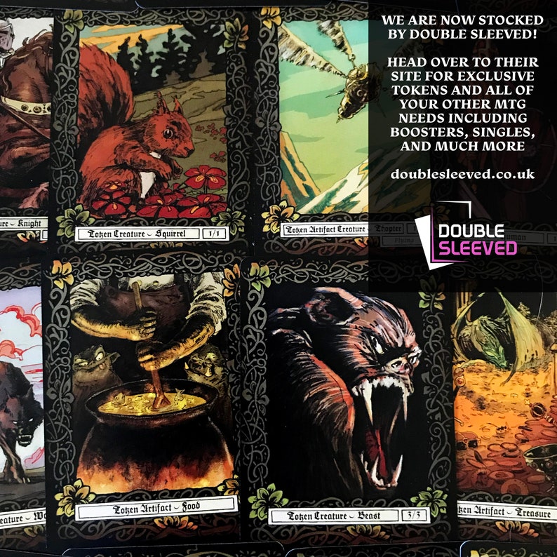 Shark Creature Tokens Custom Illustrated Tokens for Mtg - Etsy