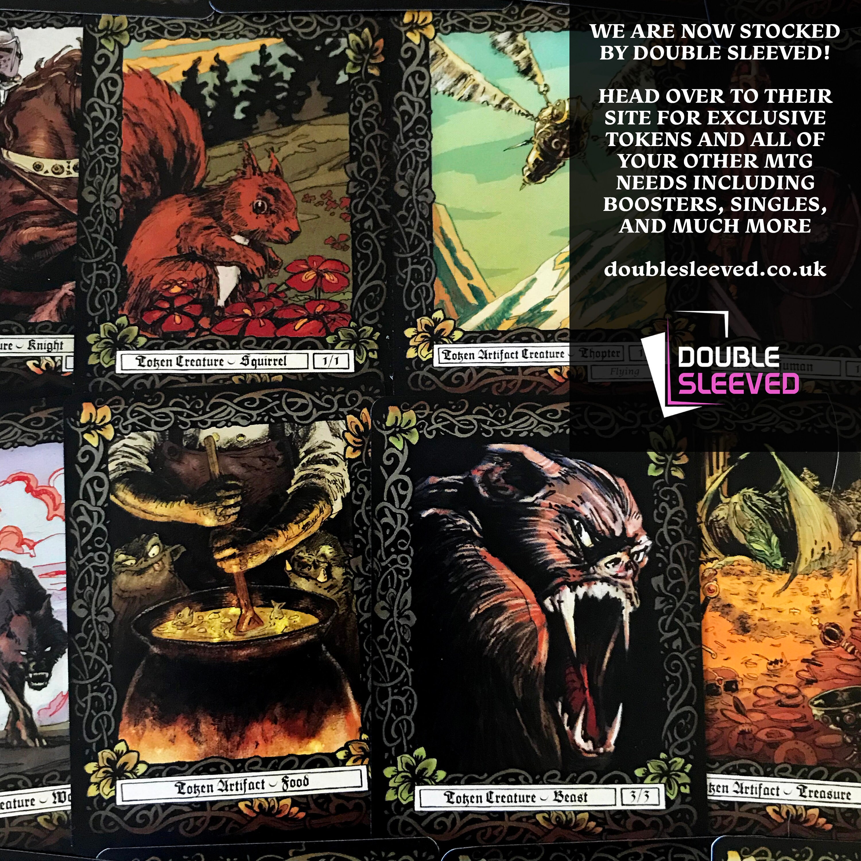 Wolf Creature Tokens Custom Illustrated Tokens for Mtg - Etsy
