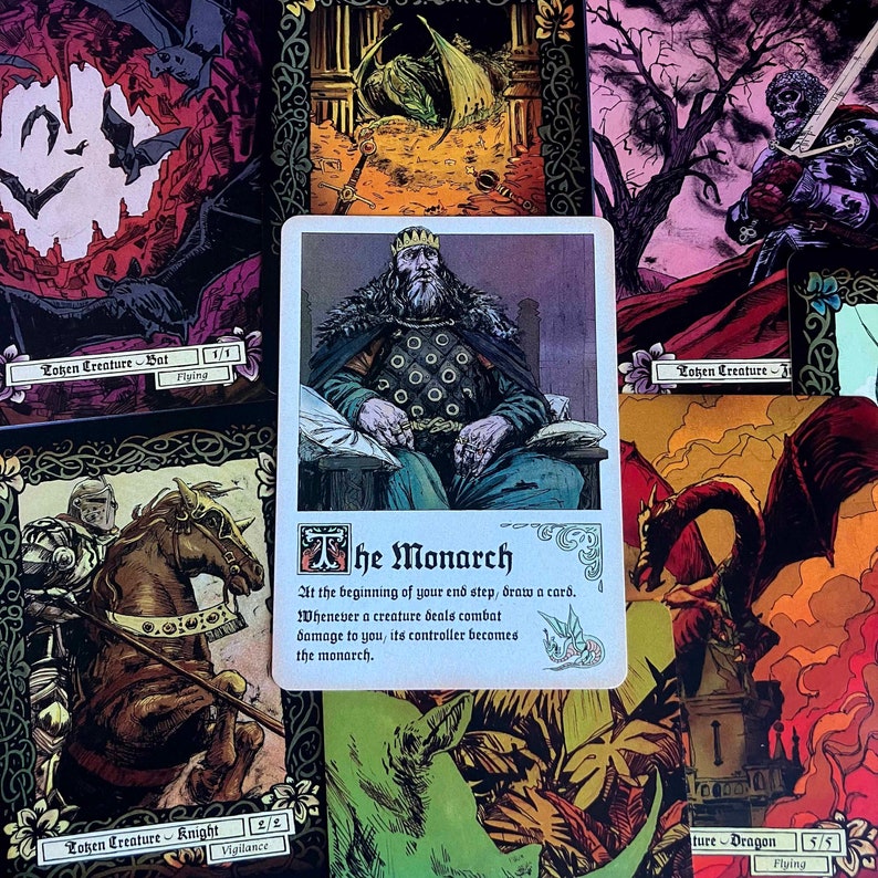 The Monarch Token Card Custom Illustrated Tokens for Mtg - Etsy