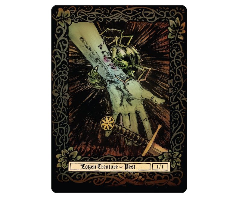 Pest Creature Tokens Custom Illustrated Tokens for Mtg - Etsy