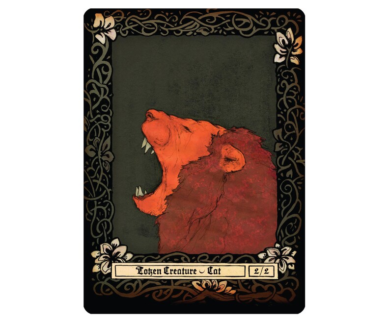 Cat Creature Tokens for Magic: the Gathering mtg Multiple - Etsy