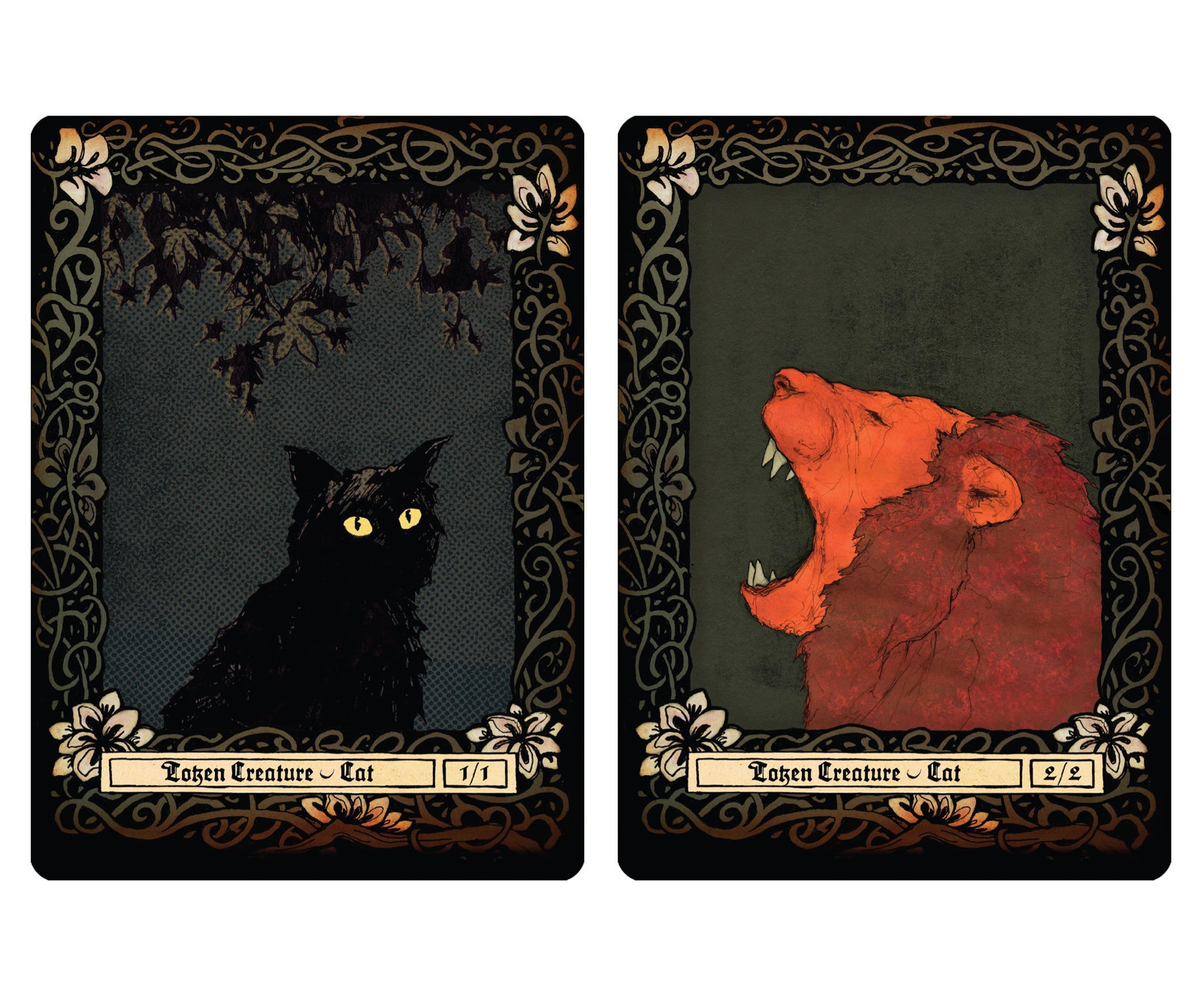 Cat Creature Tokens for Magic: the Gathering mtg Multiple Available - Etsy