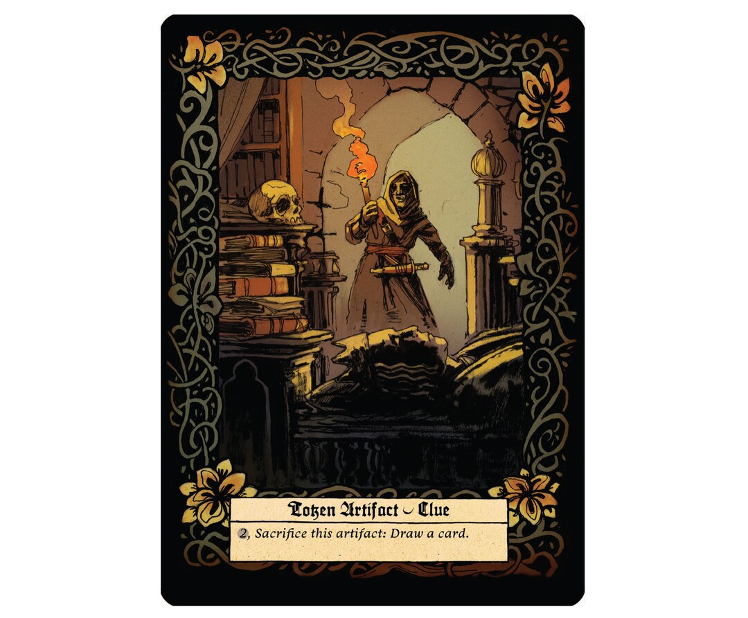 Clue - Token Artifact - Custom Illustrated Tokens for Mtg - Etsy