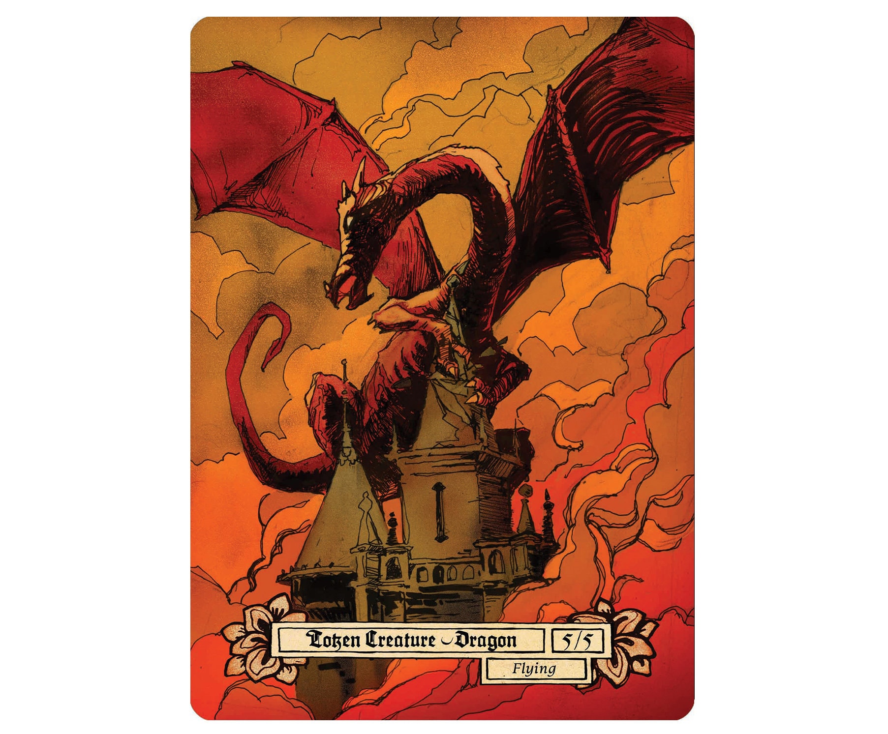 Dragon Creature Tokens - Custom Illustrated Tokens for Mtg - Etsy