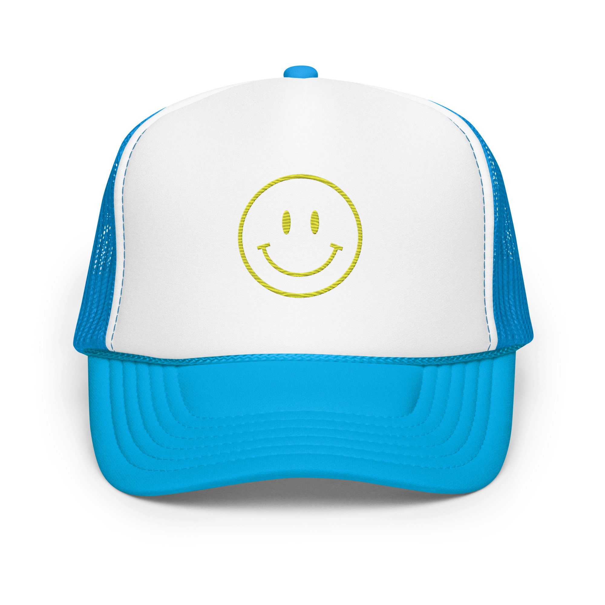 Smiley Foam Trucker Hat Smiley Face, Multiple Colors Trucker Smile Hat ...