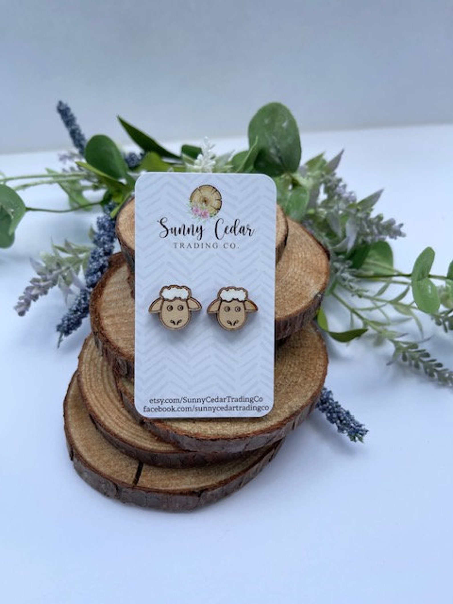 Farm Animal Wood Stud Earrings, FFA Earrings, 4H Jewelry, Show Pig ...