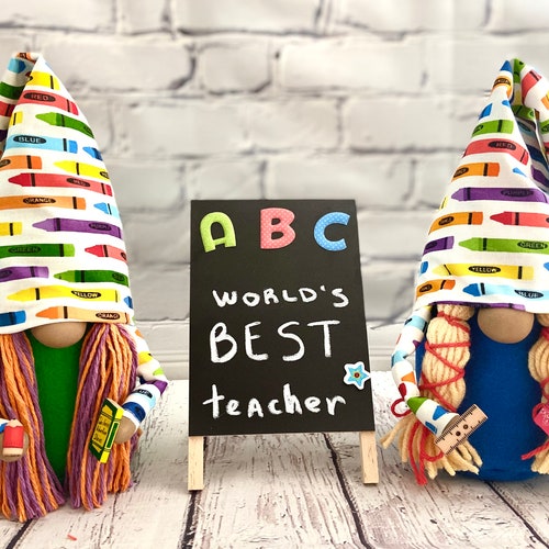 School Gnome Inspirational Classroom Teacher Appreciation - Etsy
