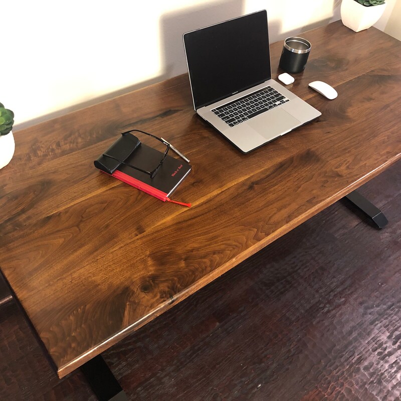 Walnut Desk - Etsy