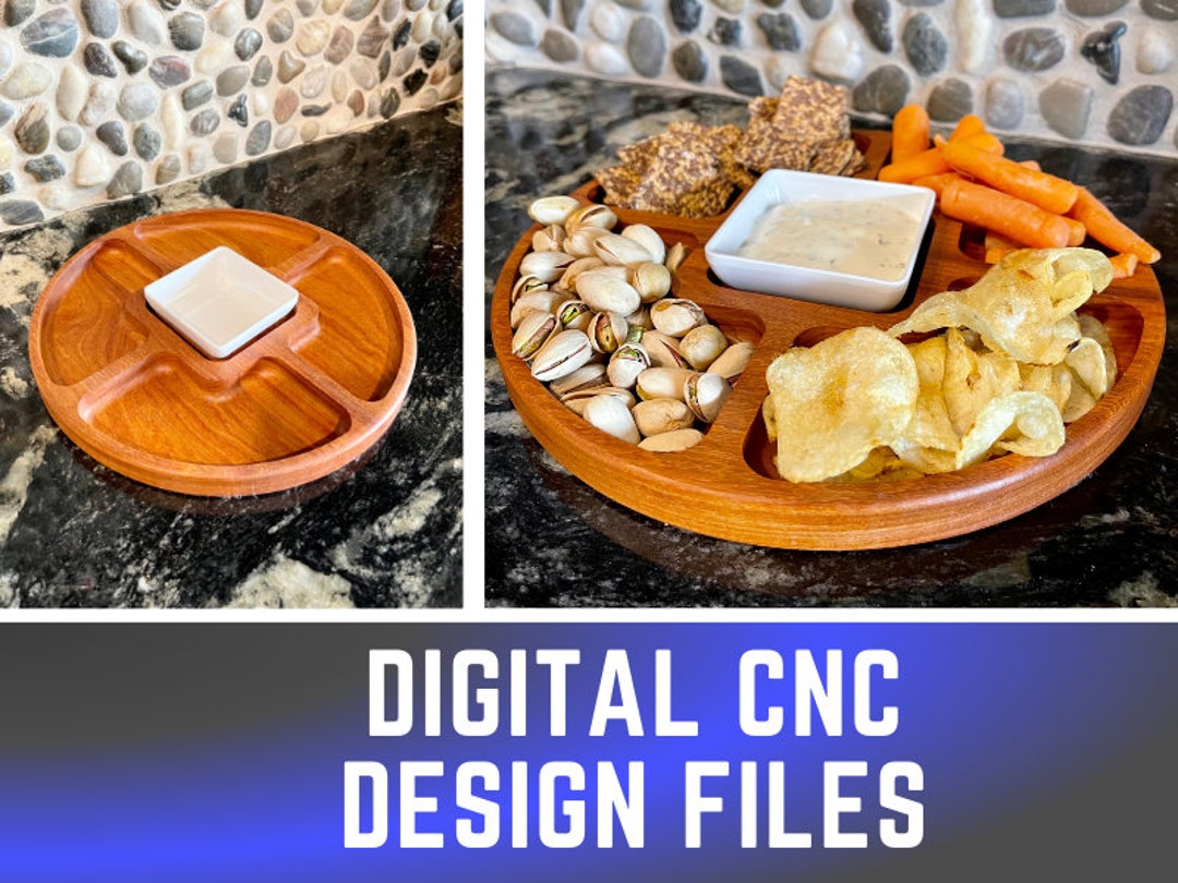 10" Circular Serving Tray - CNC Digital Carving Files - Etsy