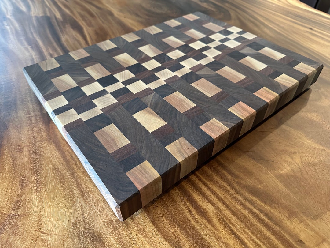 Hardwood Eng Grain Cutting Board 19 X 15 X 1.75 - Etsy