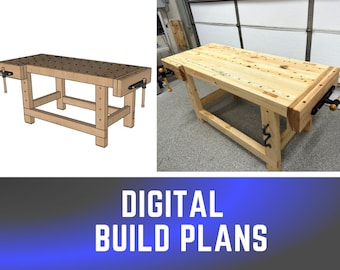 Adjustable Height Workbench Plans - Etsy Canada