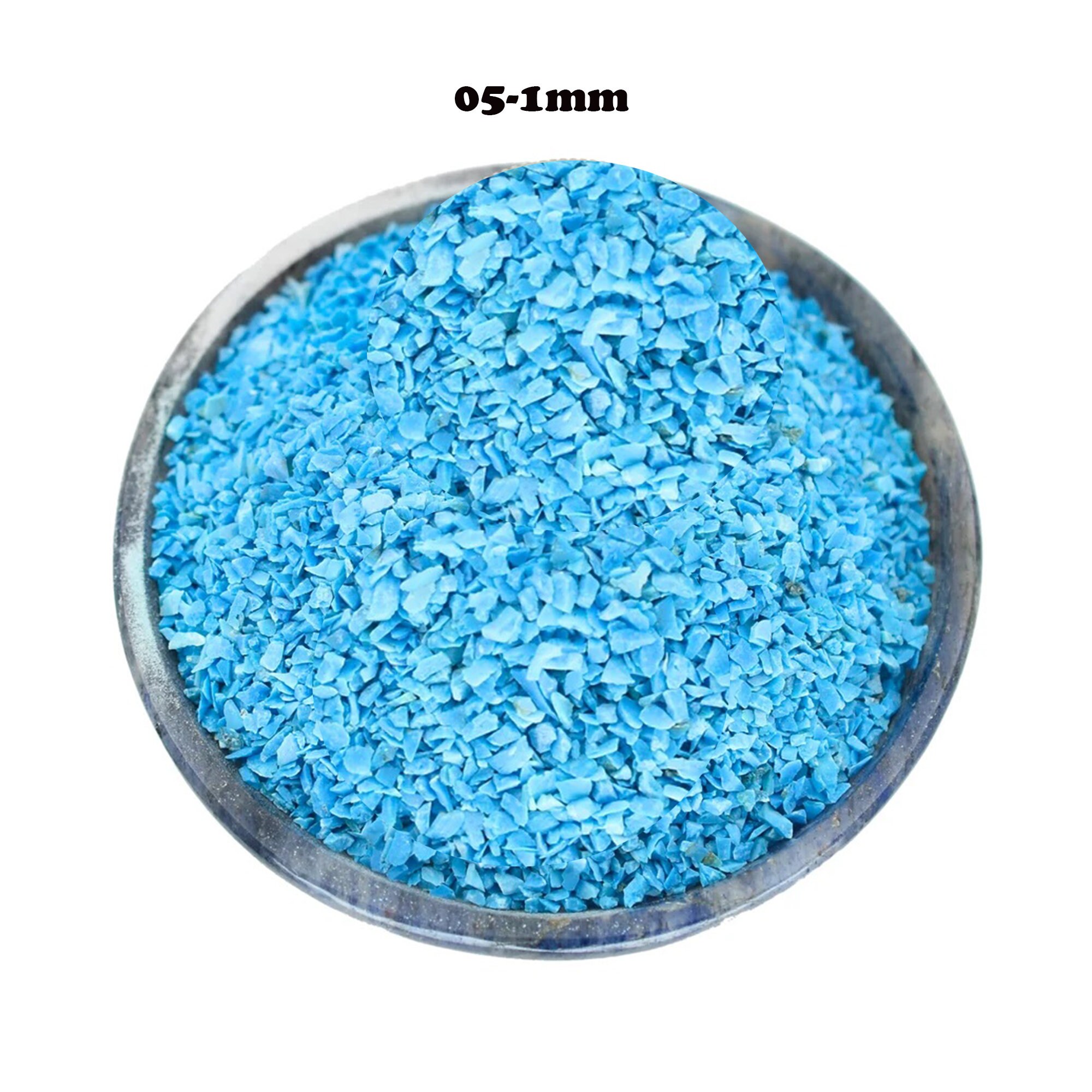 Blue Turquoise Raw Stone Powder: Crushed Healing Crystal for ...