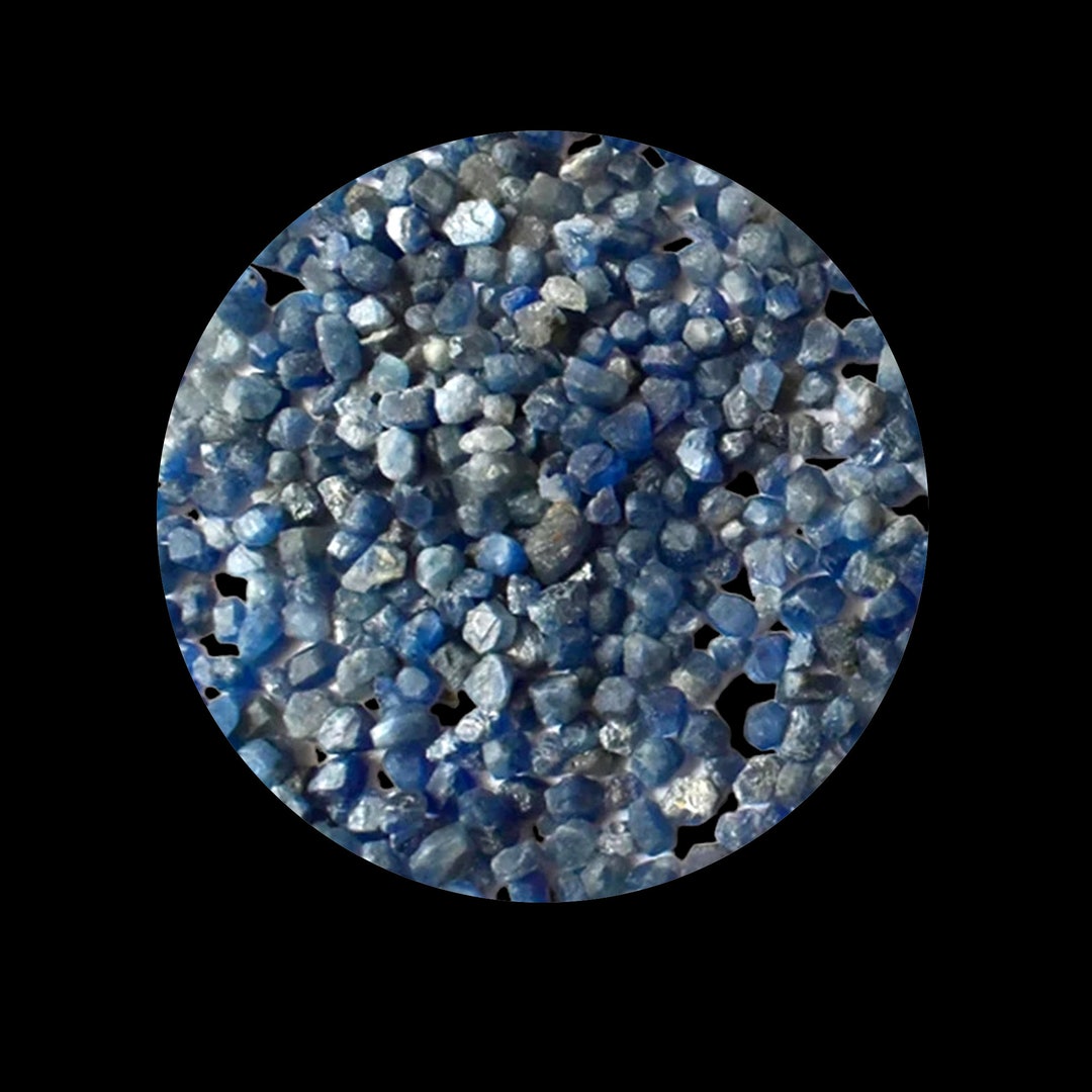 Blue Sapphire Raw Stone Powder, Sapphire Rough Powder, Healing Crystal ...