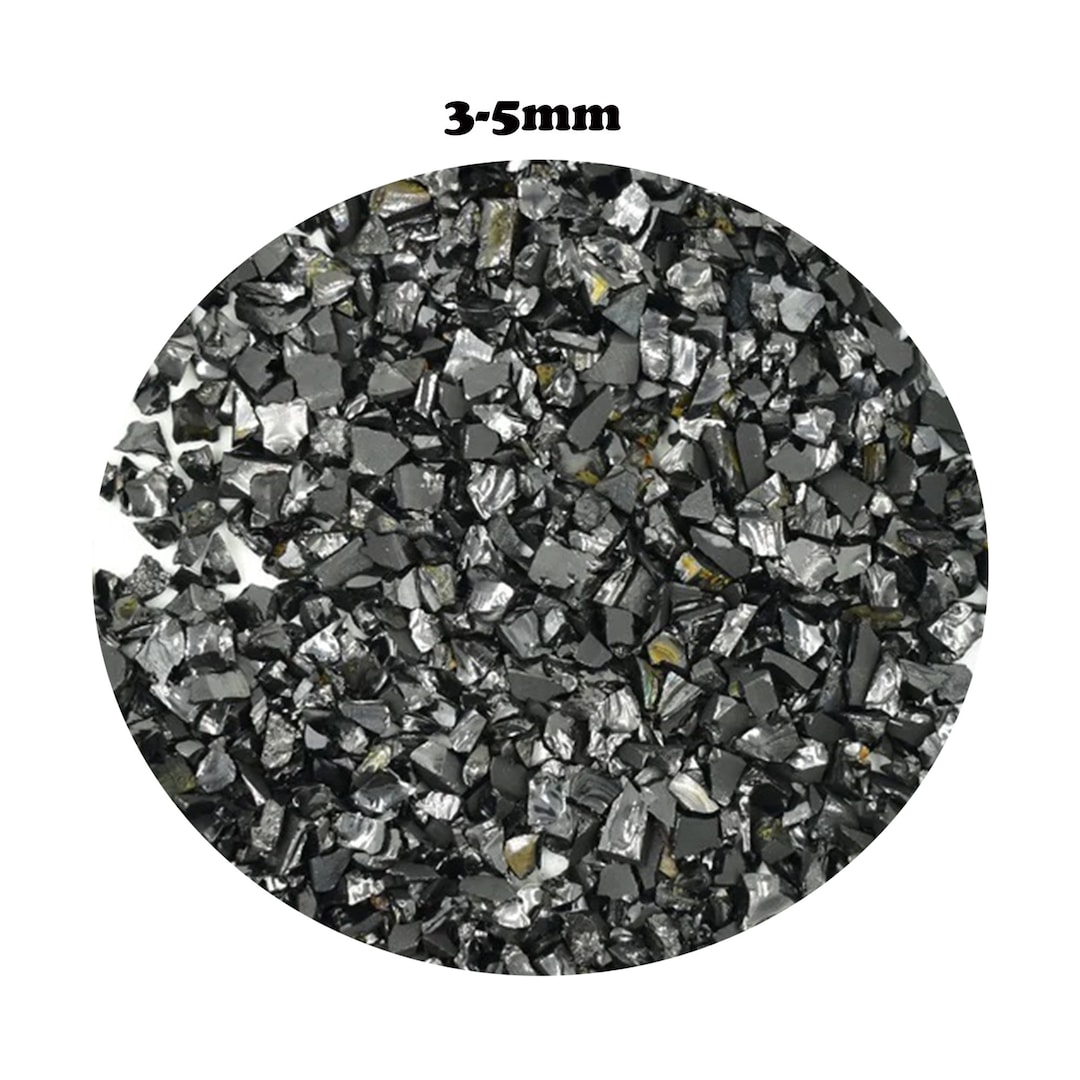 Black Tourmaline Raw Stone Powder, Black Tourmaline Rough Chips ...