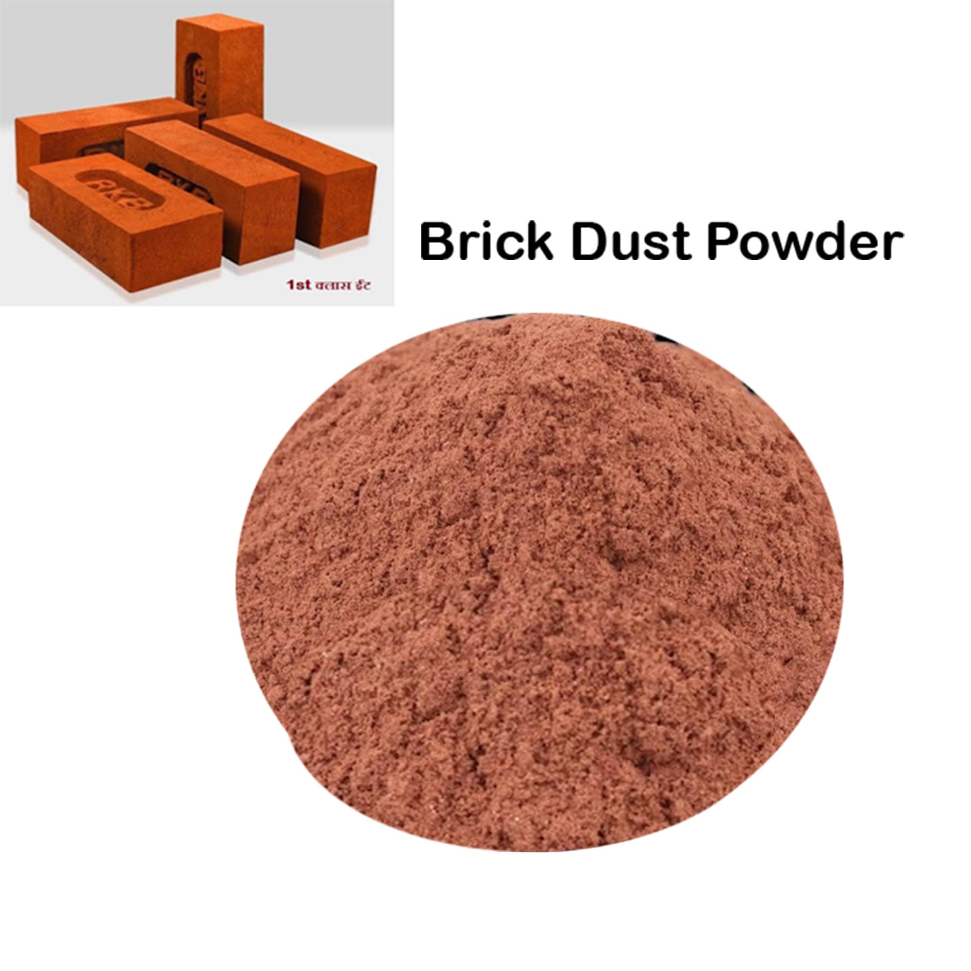 Red Brick Dust Powder, Natural Soil Brick Crushed Powder for Craft ...