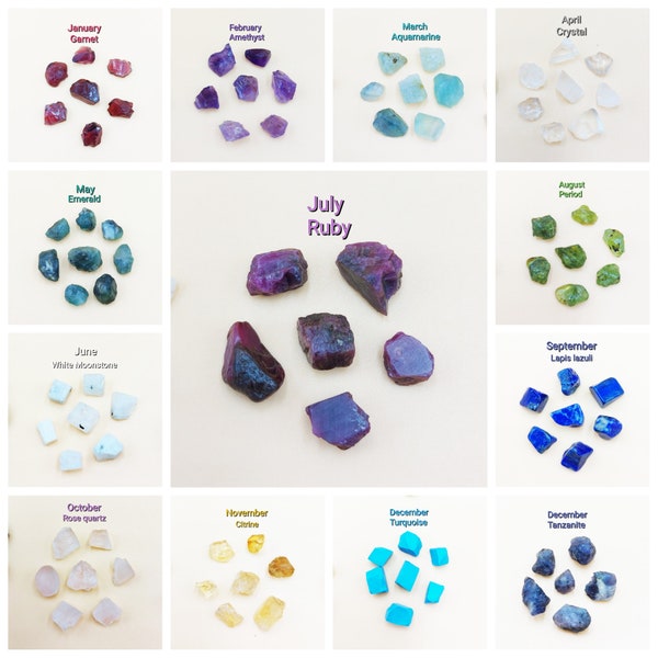 Birthstones by Month and Color - Etsy