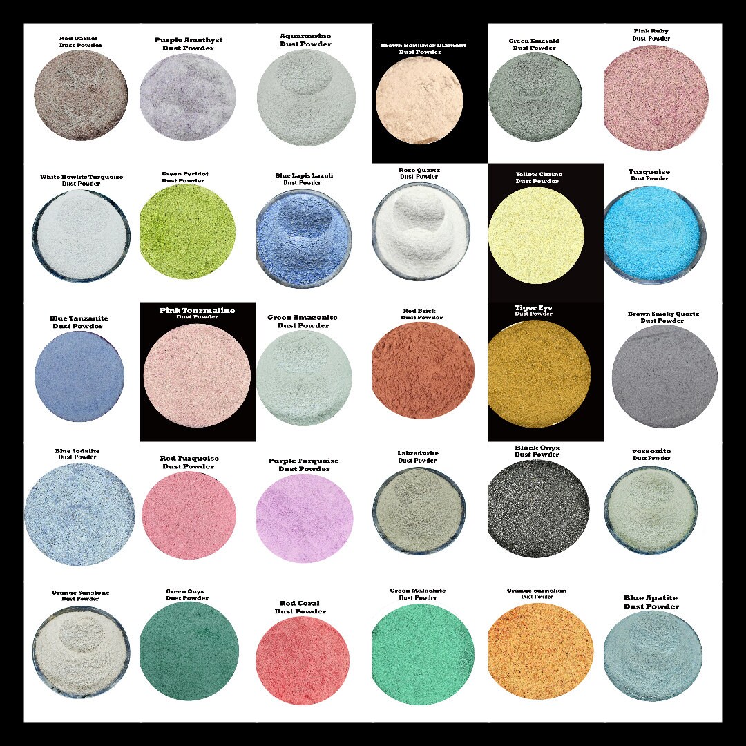 Natural Raw Crushed Powder, Crystal Rough Powder, Healing Crystal ...