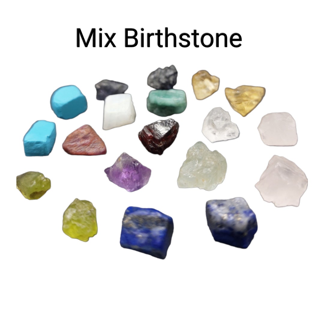 Assorted Quality Natural Birthstones, Vibrant Colors, Raw Birthstone ...