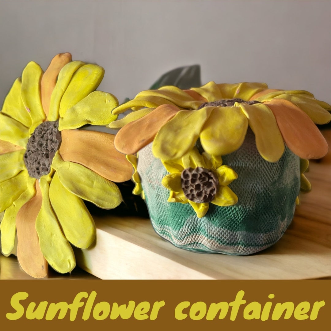 Sunflower Container - Etsy