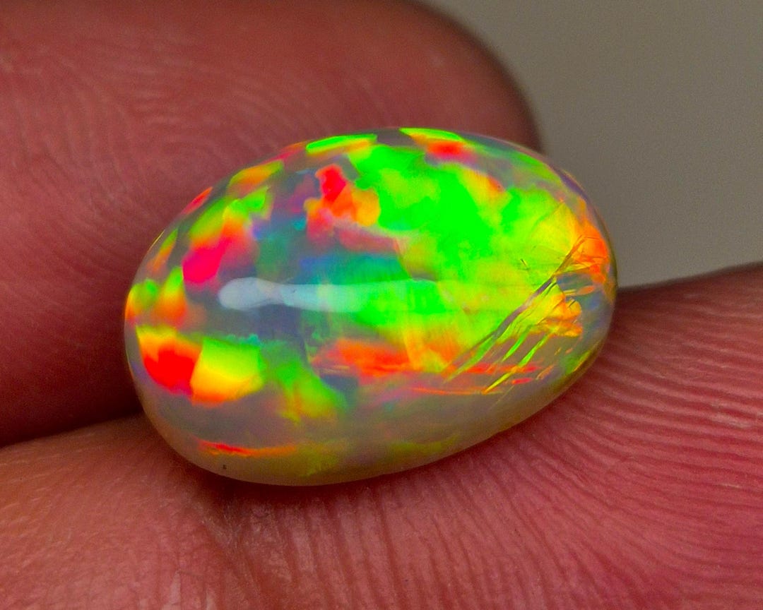 Rarest of Rare Opal, Absolute Mosaic Fire Opal, 4.50 Rainbow Fire Opal ...