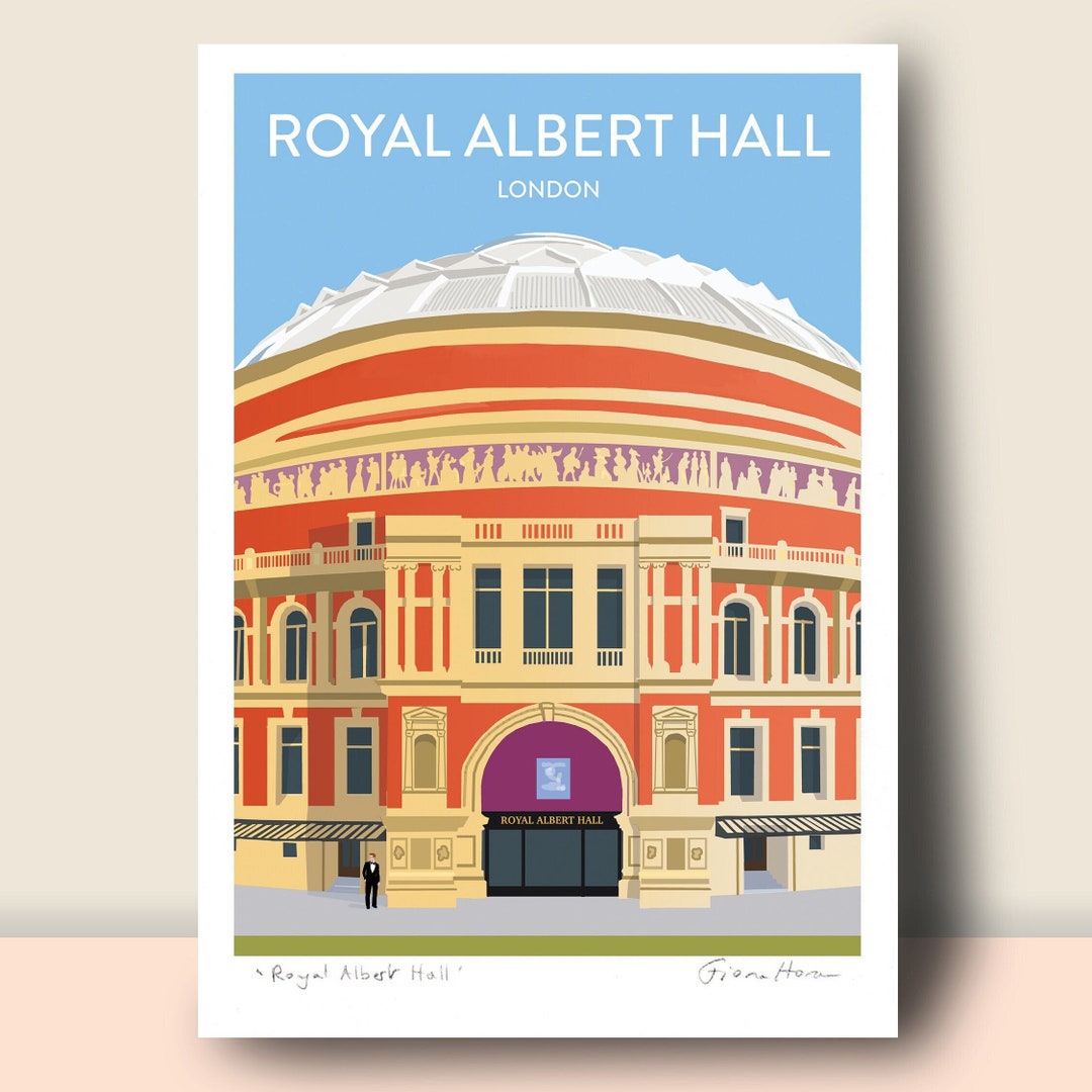 Royal Albert Hall Art Print or London Travel Poster by ...