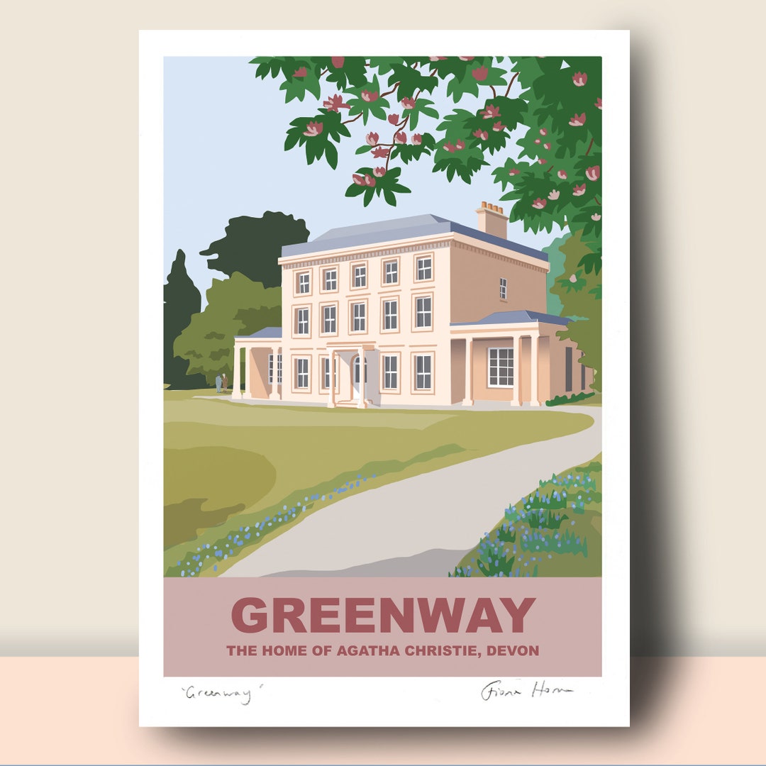 Greenway House, Devon: Travel Poster, Hand Signed - Etsy