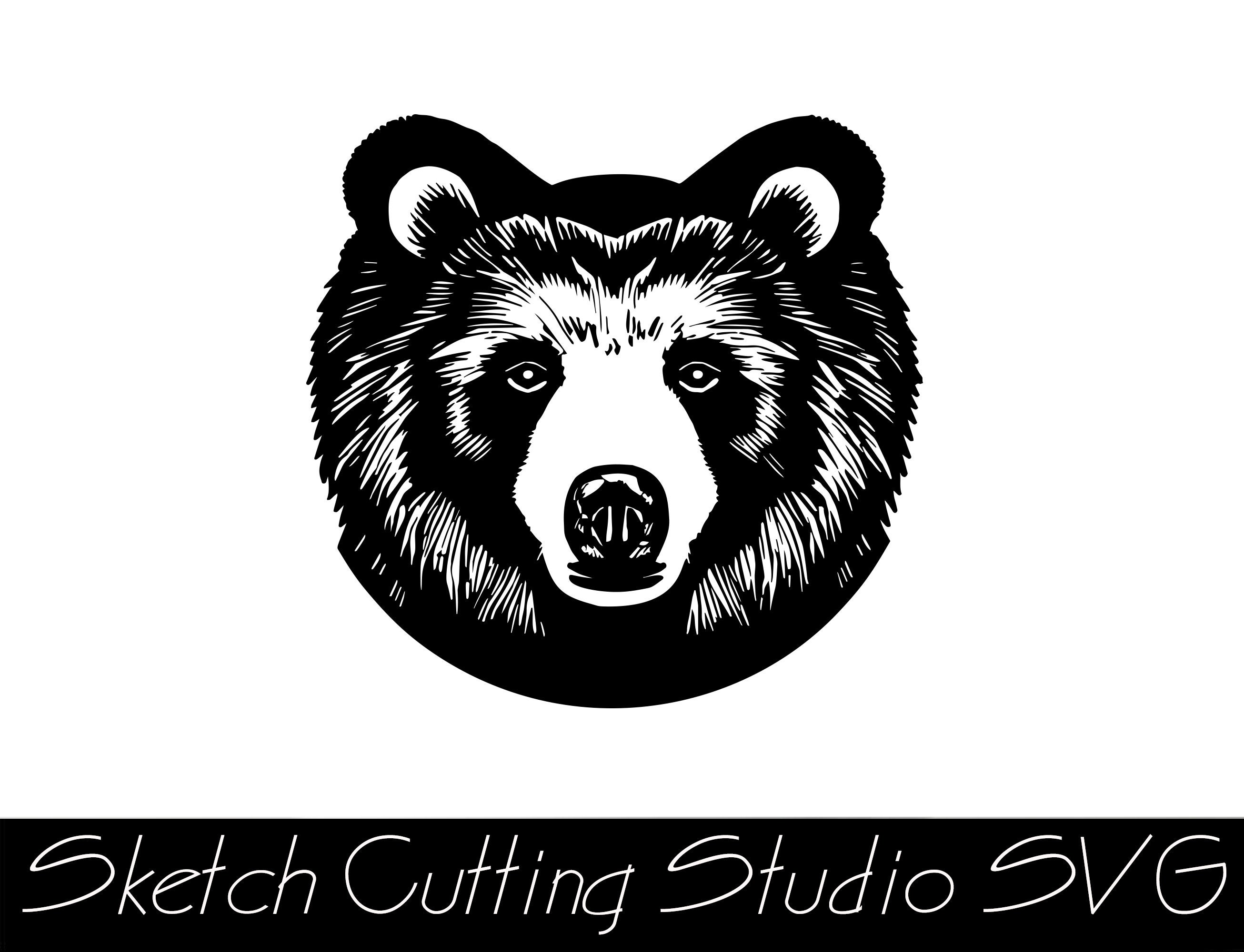 Bear Svg, Grizzli Svg, Bear Head Svg, Grizzly Roar Svg, Bear Svg Cut File, Pdf,eps,svg,png - Etsy