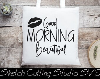 Good Morning Beautiful SVG, Hello Beautiful Sign, Hello Beautiful Decal ...