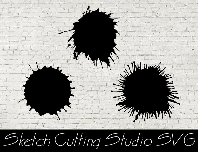 Paint Splatters Svg | Paint Brush Strokes Svg | Drops Svg| Paint ...