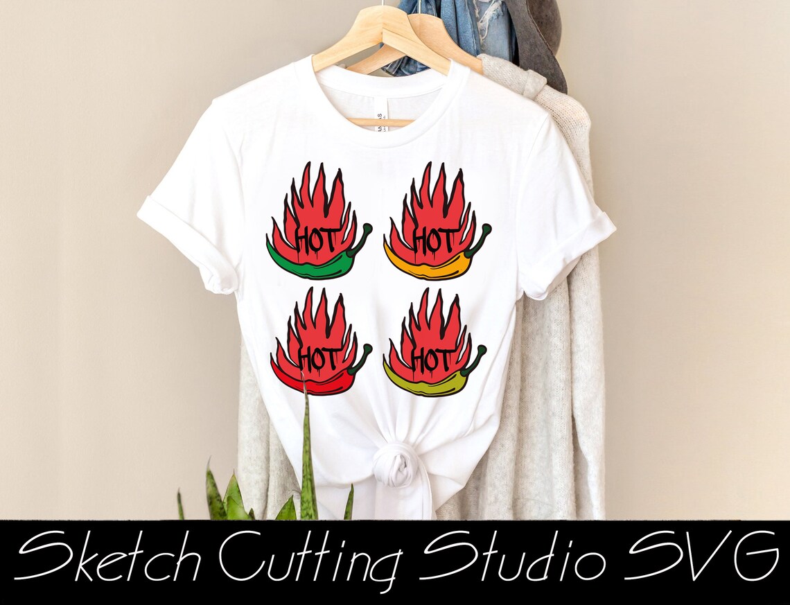 Chili Pepper SVG Files Red Pepper SVG Cut Files Hot Pepper Vector Chili ...