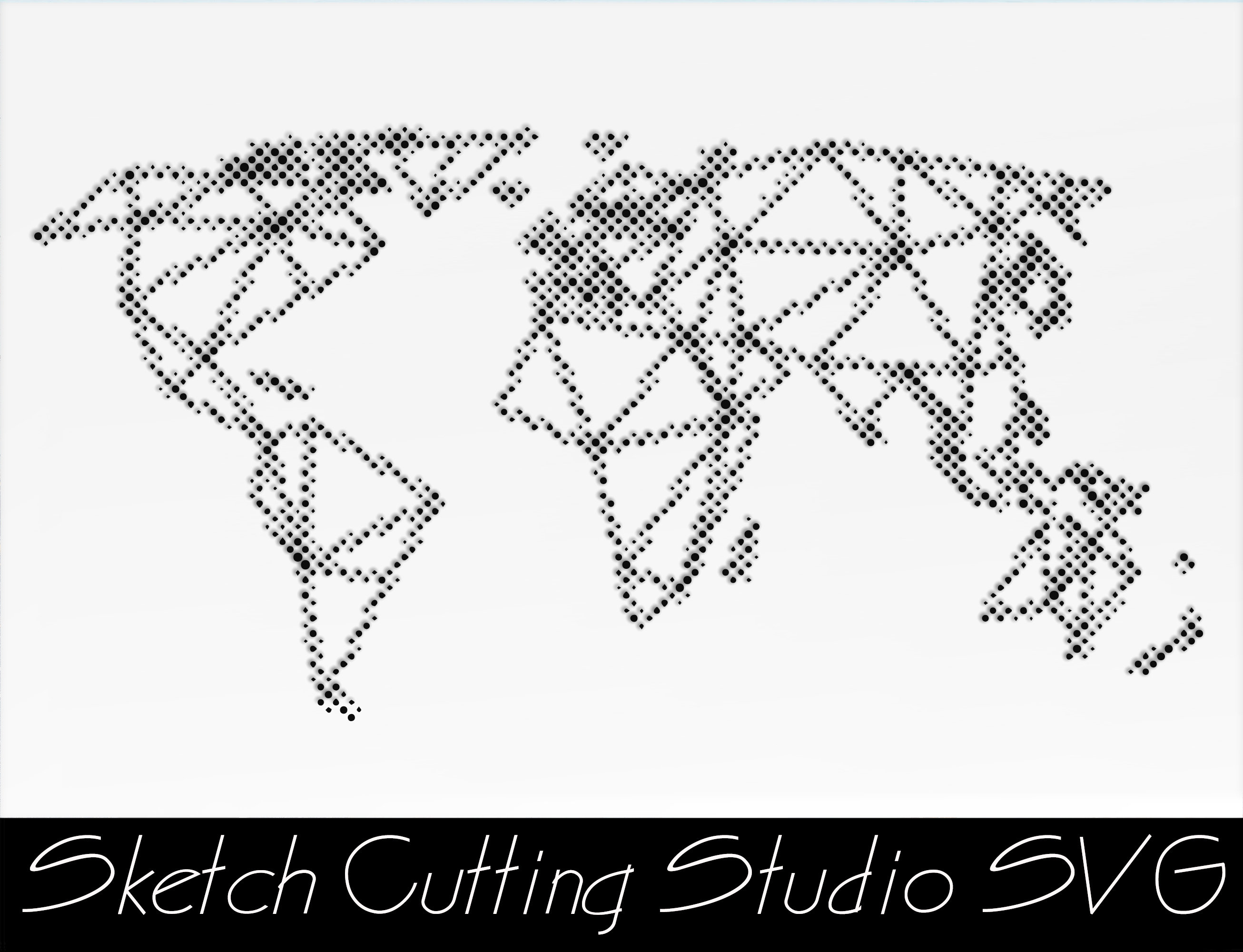 Minimalist World Map / World Map Vector Outline / World Map Svg Eps Pdf ...