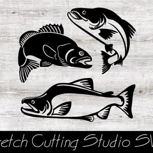 Fishing Svg Bundle, Fishing Svg, Different Fish Svg, Seafood and Fish ...