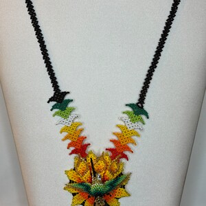 Beaded Necklace, Hummingbird Necklace, Collar Colibri, Collar En ...