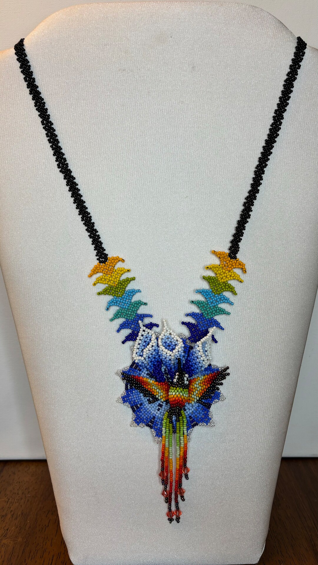 Beaded Necklace, Hummingbird Necklace, Collar Colibri, Collar En ...