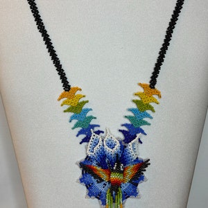 Beaded Necklace, Hummingbird Necklace, Collar Colibri, Collar En ...