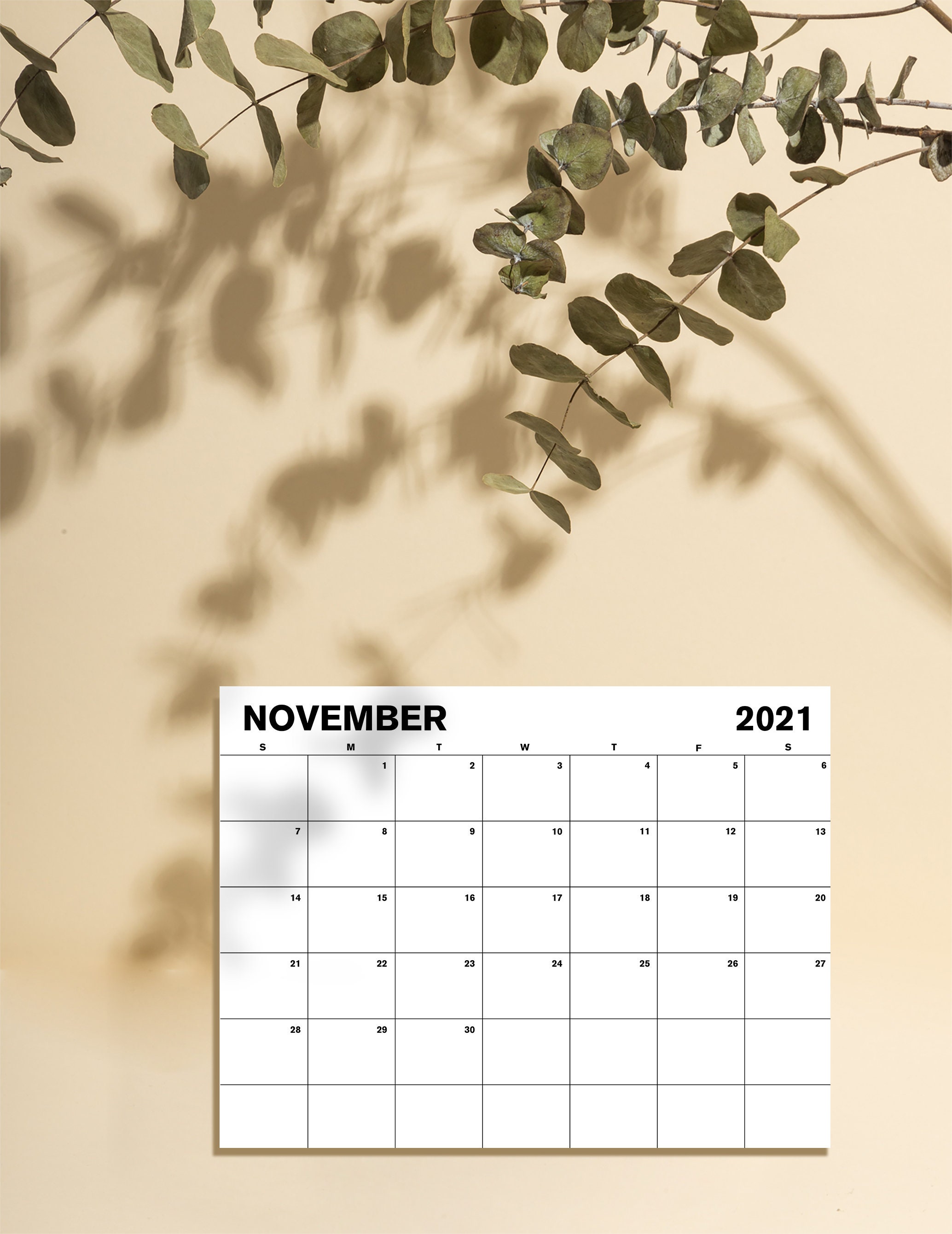 2021 calendar printable family calendar minimalist calendar printable ...