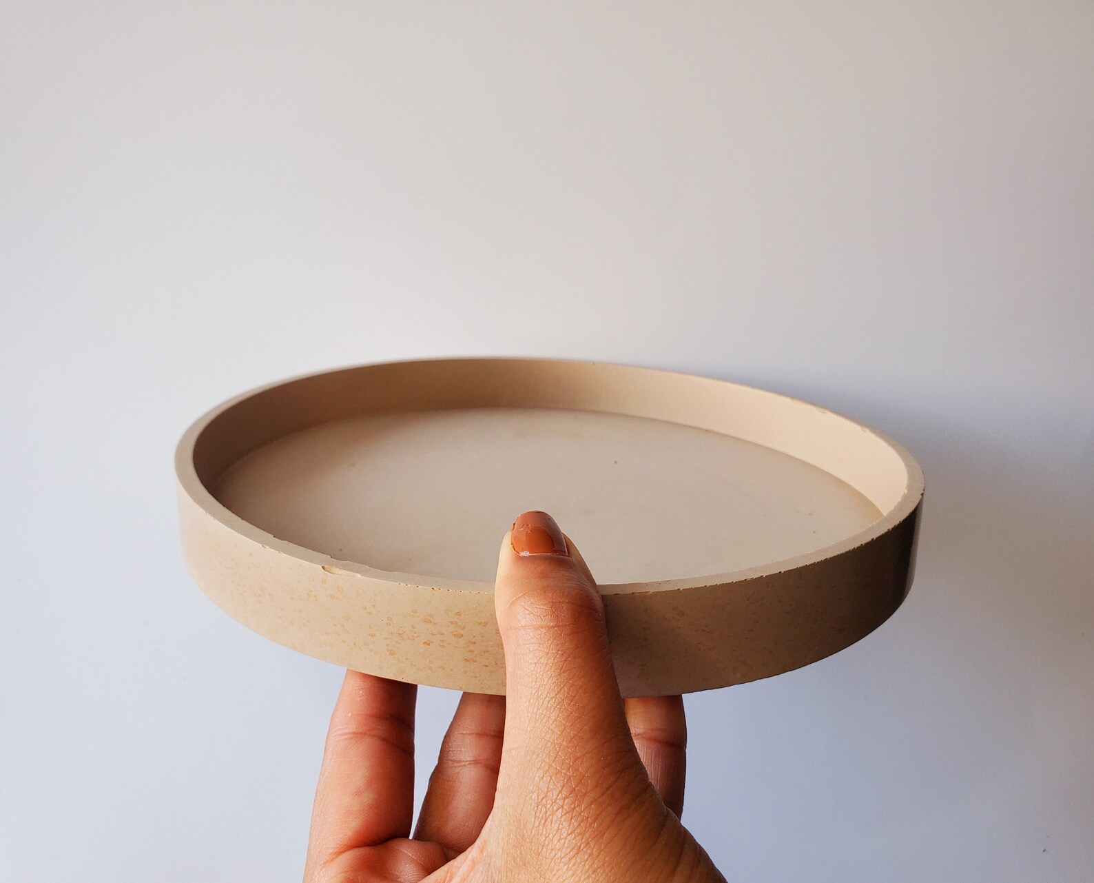 Large Round Concrete Tray Catch All Tray Concrete Tray - Etsy