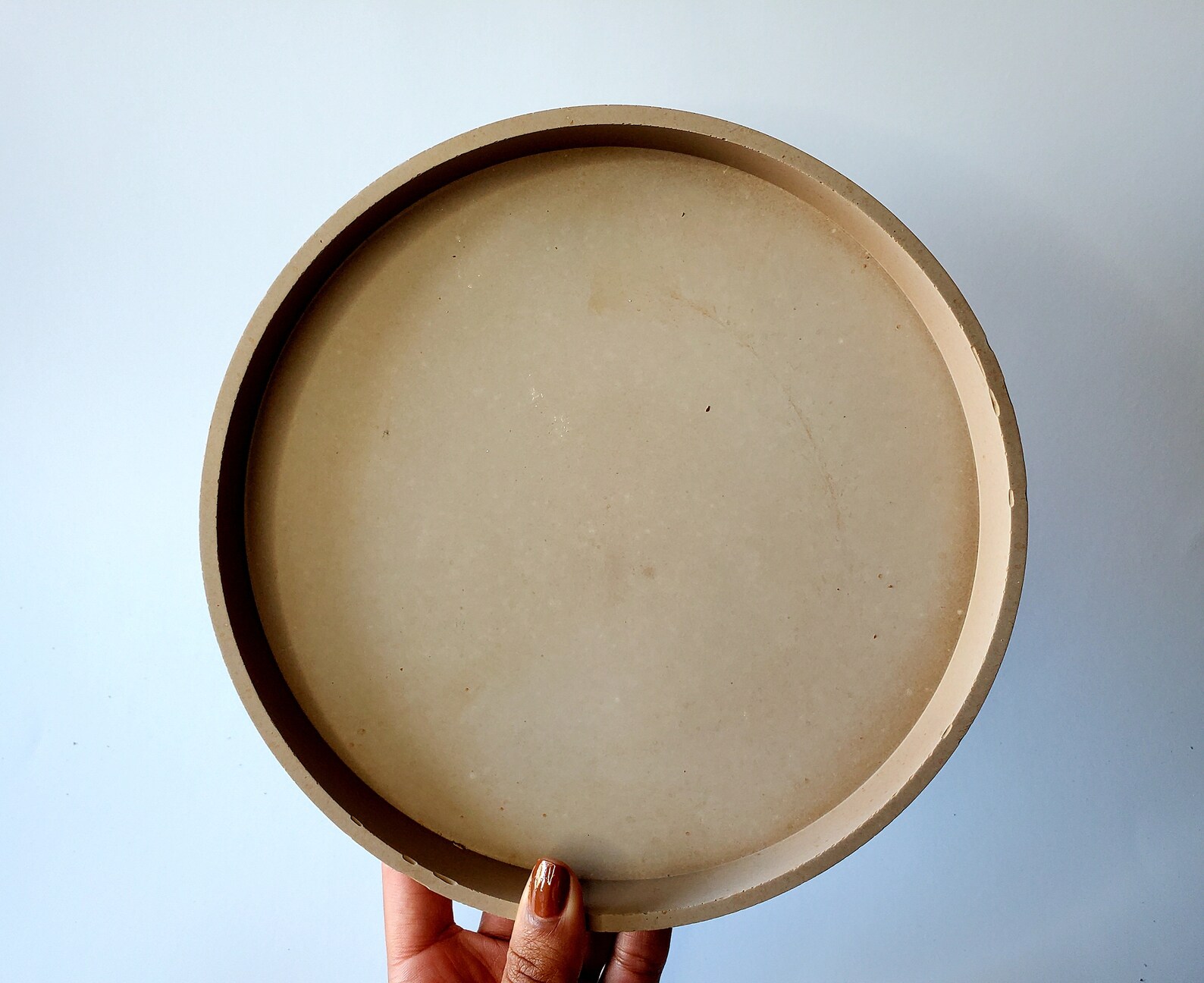 Large Round Concrete Tray Catch All Tray Concrete Tray | Etsy