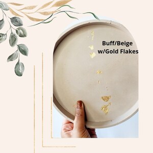 Large Round Concrete Tray | Catch All Tray | Concrete Tray | Entryway ...